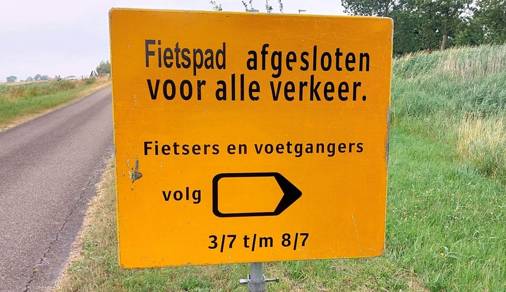 Fietspad Hindeloopen week dicht | Koudum.nl